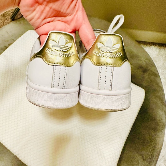 Shoes | Adidas Stan Smith Gold Sneakers | Poshmark
